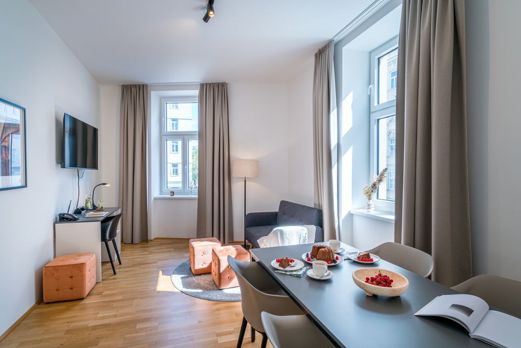 Peaceful 2-BR Altbau Vienna | Stuwerstraße Gem for Up to 4 Guests